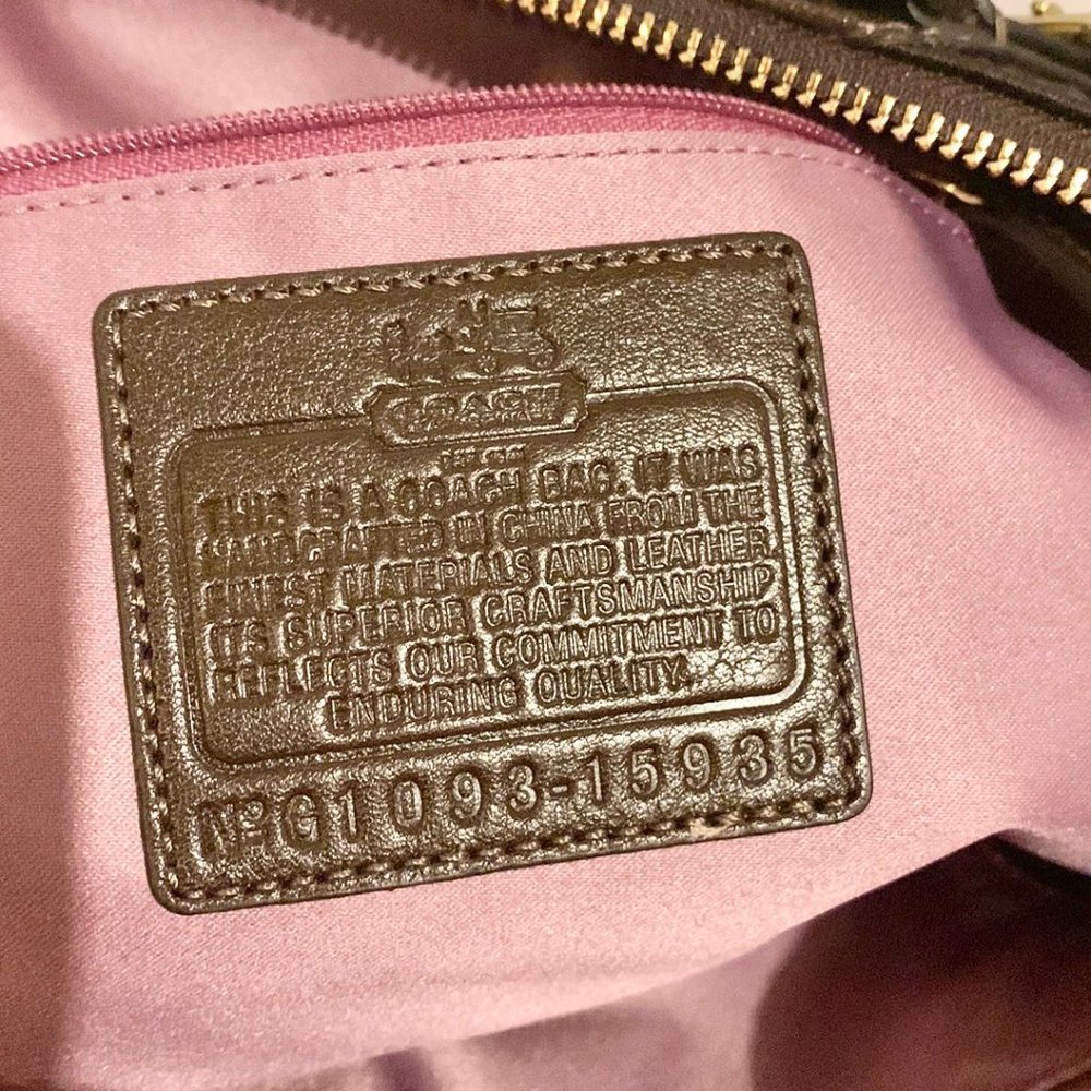 Coach 15935 Mahogany Madison Signature Logo Dot Op Ar… - Gem